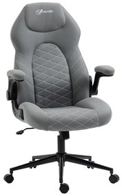 Kancelářská židle Vinsetto Ergonomická kancelářská židle s houpací funkcí, nastavitelnými područkami a měkkým polštářem pro optimální pohodlí v domác…