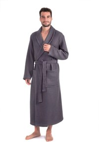Unisex župan Esbo vaflový antracit  21 23 9551 - S