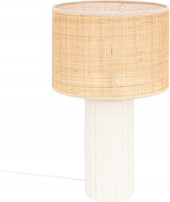 Keramická lampa Tylia 47 cm Rattan Boho Do Obývacího Pokoje Náladová