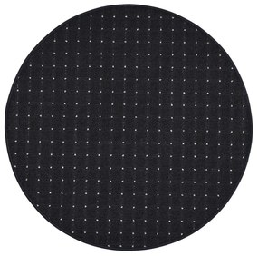 Condor Carpets, Kusový koberec Udinese antracit kruh, 400x400 (průměr) kruh, šedá, chodba / předsíň