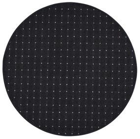 Vopi koberce Kusový koberec Udinese antracit kruh - 200x200 (průměr) kruh cm