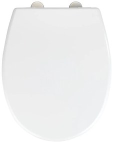 WENKO 24571100-WC sedátko VORNO NEO 46x37 cm bílá/stříbrná