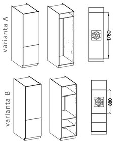Kuchyňská linka VIGO b | 340x330 cm | PREMIUM BOX | UNI dvířka | lancelot/bílá lesk