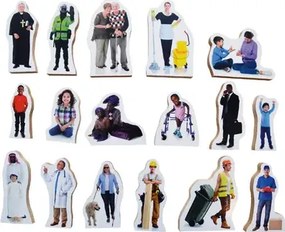 Just Jigsaws 831 Lidé kolem nás - dřevěné postavy 33 dílů