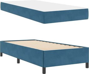 Rám postele Tmavě modrá 100 x 200 cm textil 3399046