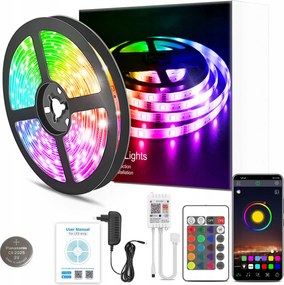 Led pásek 6M Rgb 5050 WiFi Dálkový Ovladač Aplikace Tuya Hudba Set 12V 30led/m