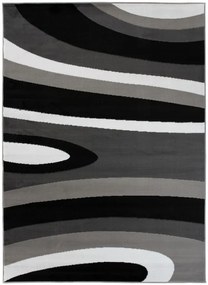 Kusový koberec moderní MAYA Z895A černý šedý Rozměr: 200x200 cm