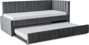 Postel Birmia Velvet 90 x 200 cm, šedá