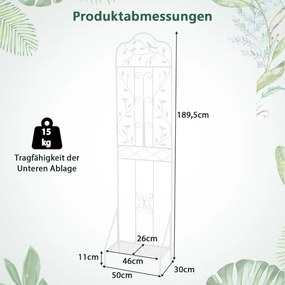 Costway Mřížovina na popínavé rostliny, volně stojící stojan na popínavé květiny