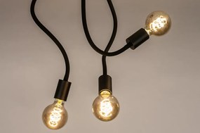 Stropní svítidlo do kuchyně Flexi Bulb 3 Black
