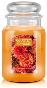 Country Candle Vonná Svíčka Golden Mums & Honeycrisp, 652 g