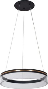 Toolight, LED závěsné svítidlo 40cm APP1191-CP, černá-zlatá, OSW-40022