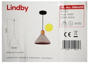 Lindby | Lindby - Lustr na lanku CAISY 1xE27/40W/230V | LW0084