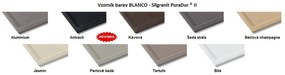 Granitový dřez Blanco SUBLINE 160-U Silgranit aluminium