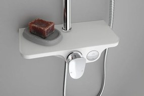 Aqualine, MARCO sprchový sloup s pákovou baterií, bílá, SL100