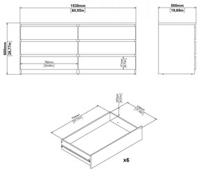 Tvilum Komoda Simplicity 296 truffle