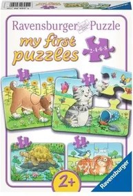 Ravensburger Moje první puzzle Roztomilá domácí zvířátka 2/4/6/8 dílků
