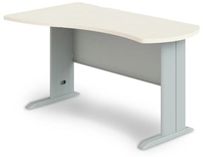 Rohový stůl Manager, levý 140 x 80 cm, akát světlý