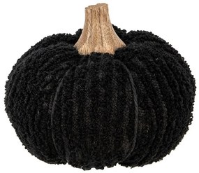 Černá látková dekorace dýně Pumpkin - Ø 12*10 cm