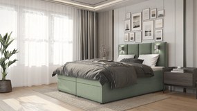 SFAB Kontinentální čalouněná postel PARMA (90x200 cm) Barva látky: INARI 22