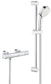 Grohe Grohtherm 800 Cosmopolitan - Sprchový set s termostatem na zeď, 2 proudy, chrom 34768000