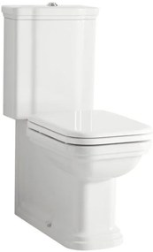 Kerasan, WALDORF WC kombi, spodní/zadní odpad, bílá-chrom, WCSET04-WALDORF