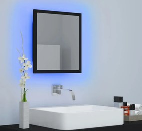 vidaXL LED koupelnové zrcadlo 40 x 8,5 x 37 cm akrylové [804909] Barva: bílá s vysokým leskem
