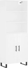 Skříň highboard bílá 69,5 x 34 x 180 cm kompozitní dřevo 3189981