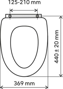 Novaservis, WC sedátko, duroplast bílá, panty tvrzený plast, WC/SOFTNEW