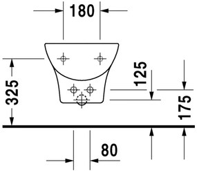 Duravit Puravida - závěsný bidet 36x54,5 cm 2247150000