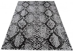 Kusový koberec CHEAP DB63B Hadí kůže šedý bílý Rozměr: 120x170 cm