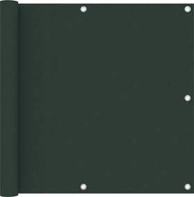 vidaXL Balkonová zástěna 90 x 500 cm 100% polyester oxford [134870] Barva: Tmavě zelená