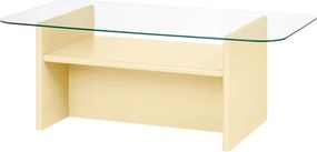 Světle žlutý konferenční stolek 63x110 cm Tovo – noo.ma