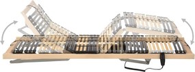 Elektrický lamelový rošt postele se 42 lamelami 7 zón 90x200 cm 321828