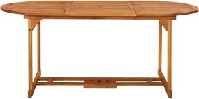 Zahradní jídelní stůl 180 x 90 x 75 cm masivní akáciové dřevo 315948