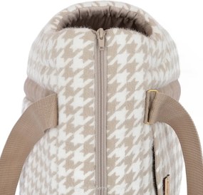 Muffin&Berry Cestovní taška pro psy Tweed Aurelia béžová Velikost: S