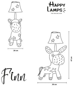 Happy Lamps - LED Dětská stolní lampa FINN LED/5,4W/230V kůň