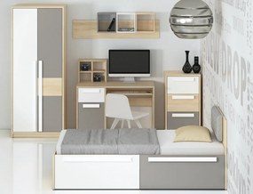 Casarredo - Komfort nábytek Dětský pokoj, sestava REPENS SET 2, buk fjord/bílá/šedá