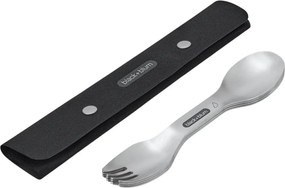 Nerezové jídelní vidličky v sadě 4 ks ve stříbrné barvě Spork – Black + Blum