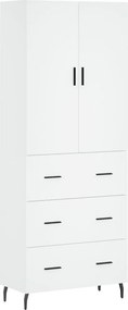 Skříň highboard bílá 69,5 x 34 x 180 cm kompozitní dřevo 3195859