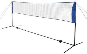 Sada badmintonové sítě a košíčků, 300x155 cm - Default Title