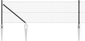 Svařované drátěné ploty s hroty 25 x 0,6 m Ocel potažená PVC 3352193