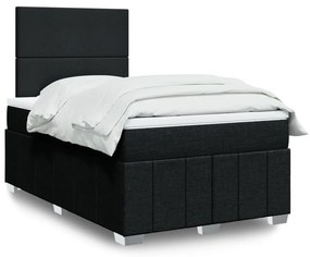 Box spring postel s matrací černá 120x200 cm textil 3291630