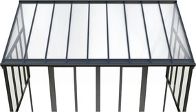 Luxusní zimní zahrada BestBerg PZ-QA9 / 16,5 m² / 300 x 548 x 312 cm / antracit