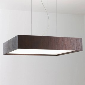 LED závěsné svítidlo čtvercové S 60x60, wenge