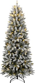 Umělý vánoční stromek s 300 LED a sněhem 180 cm 3315765