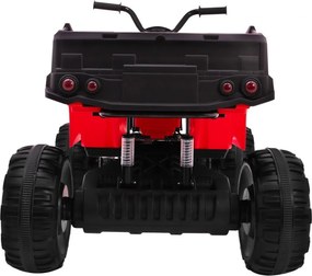 Ramiz Dětská čtyřkolka XL ATV 2,4 GHz na baterie červená na dálkové ovládání + pohon 4x4 + nosič zavazadel + pomalý start + EVA + LED a zvuky