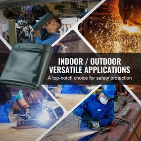 Svařovací zástěna s rámem, 1,83 × 1,83 m 3 panelové zástěny pro svařování