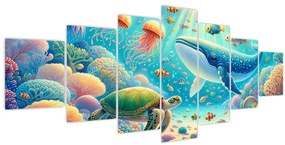 Obraz - Svět pod hladinou (210x100 cm)