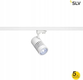 Bílá kolejnicová lampa 3F Structec Led 30W kulatá 4000K 60° Slv